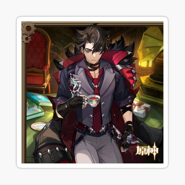 "Genshin Impact - Wriothesley Official Birthday Artwork 2023" Sticker ...