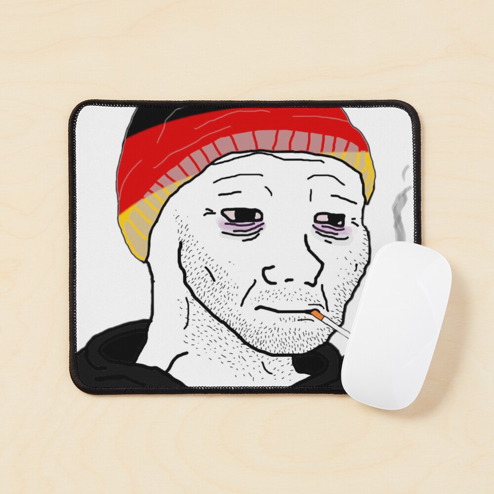 "Doomer Wojak - Germany" Sticker for Sale by AztecaPixels | Redbubble