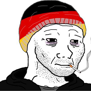 "Doomer Wojak - Germany" Sticker for Sale by AztecaPixels | Redbubble