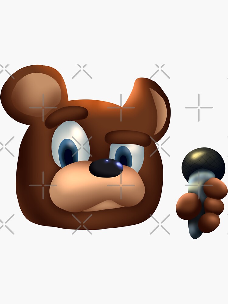"Freddy Fazbear Sus Stare" Sticker for Sale by JavaDraws | Redbubble