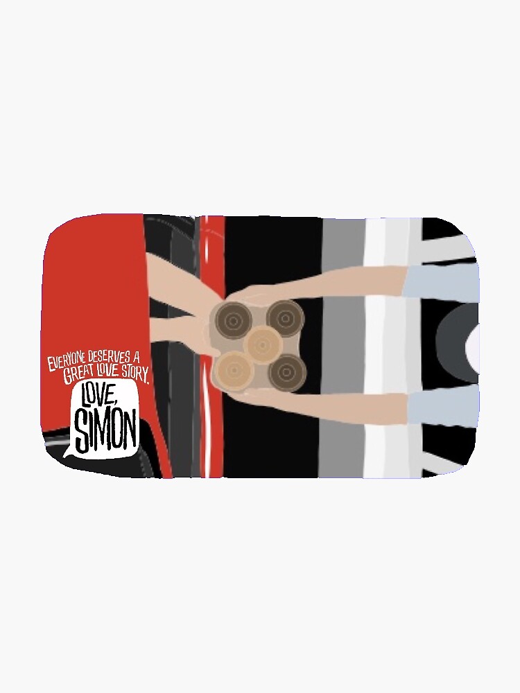 "Love Simon Sticker" Sticker for Sale by pamleonie | Redbubble