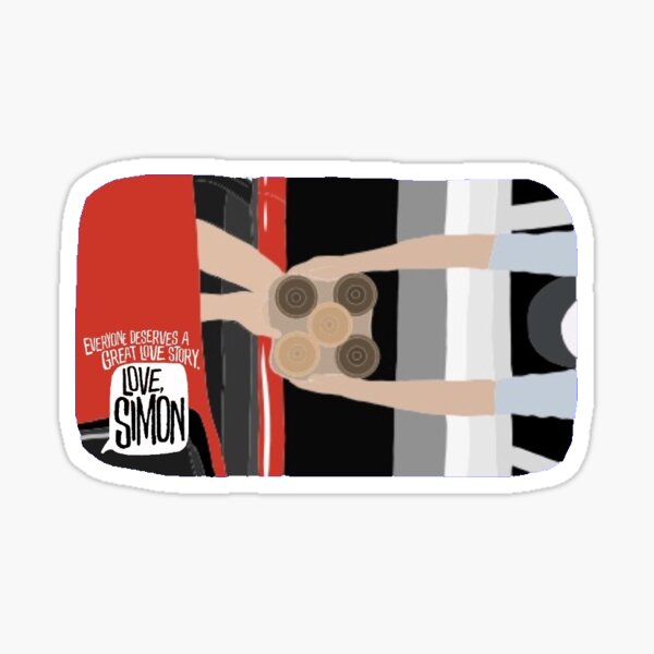 "Love Simon Sticker" Sticker for Sale by pamleonie | Redbubble