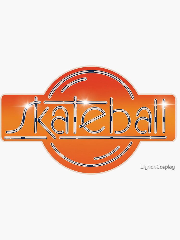 "Skateball Pinball Logo" Sticker for Sale by LlyrionCosplay | Redbubble