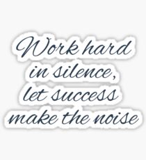 Work Hard: Stickers | Redbubble