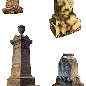 "Antique Victorian Headstone Goth Print & Sticker Pack" Sticker for ...