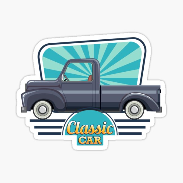 "Classic Car " Sticker for Sale by Javamid | Redbubble