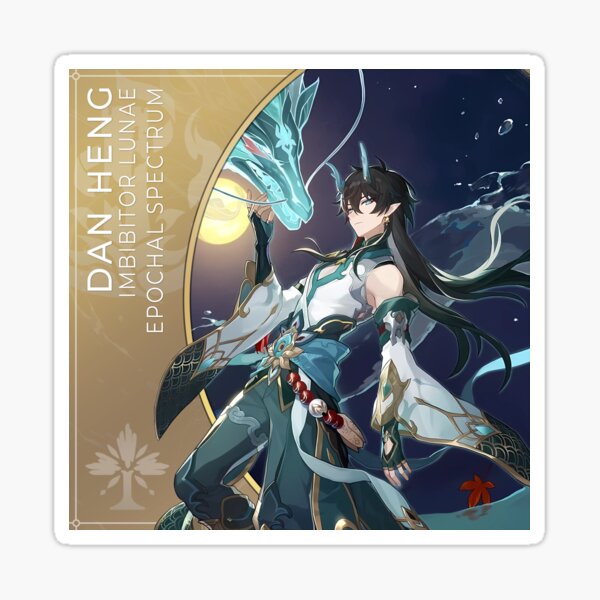 "Dan Heng Imbibitor Lunae Honkai Star Rail" Sticker for Sale by dudu ...