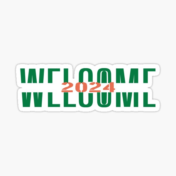 "Welcome 2024" Sticker for Sale by IlhamMamun | Redbubble