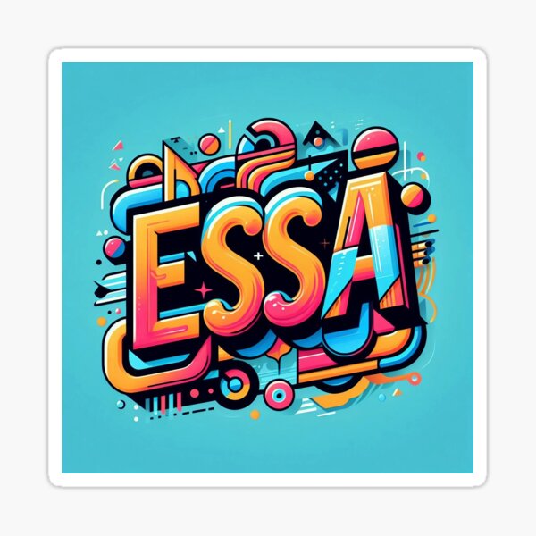 "ESSA - Polish Teen Slang Word" Sticker for Sale by Jolly-Drawings ...