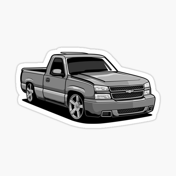 "2004 Chevrolet Silverado 1500" Sticker for Sale by vektoranda | Redbubble