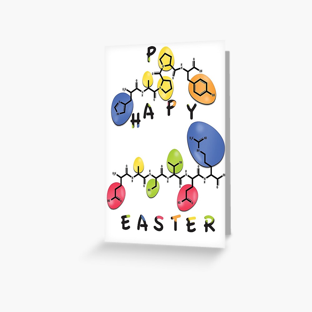"Chemistry Easter card" Greeting Card for Sale by molecularstitch ...