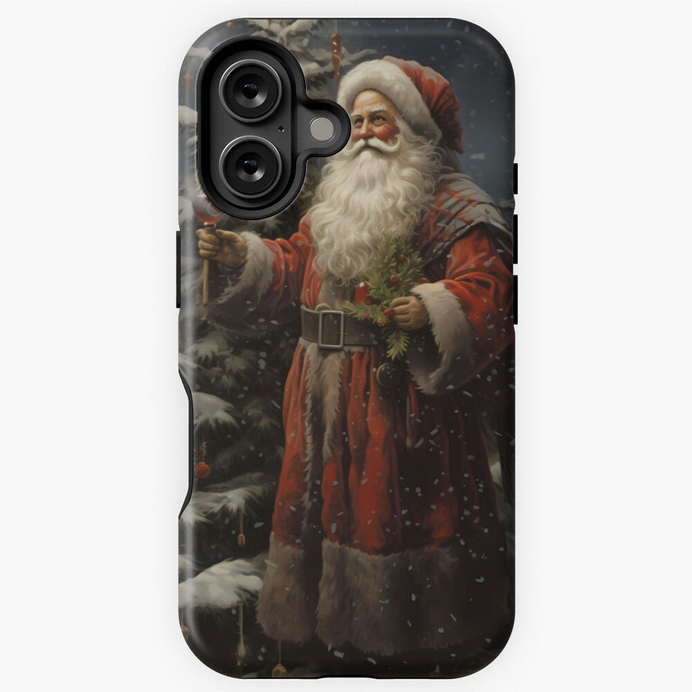 "Victorian Vintage Santa Claus Father Christmas Night Old Fashioned ...