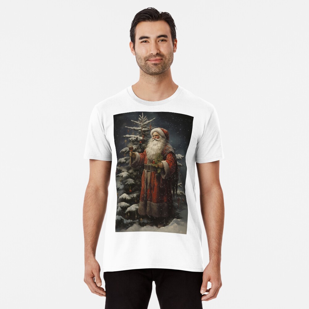 "Victorian Vintage Santa Claus Father Christmas Night Old Fashioned ...