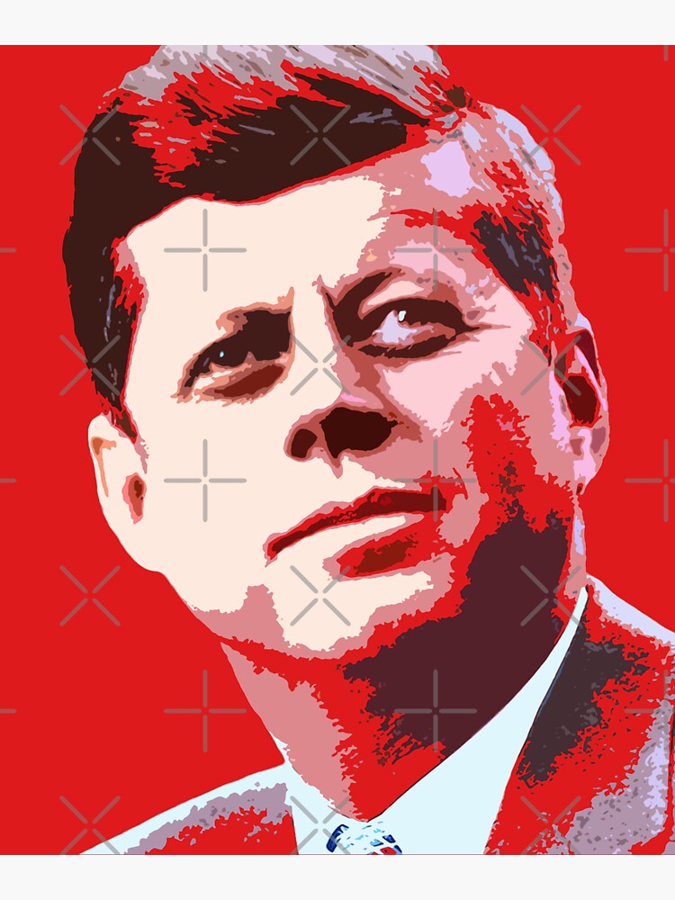 "jfk" Sticker by oryan80 | Redbubble