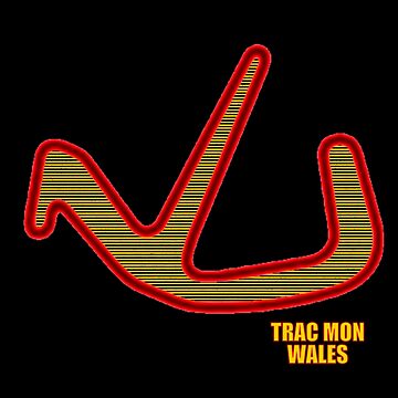 "trac mon wales race track circuit racing" Sticker for Sale by ...