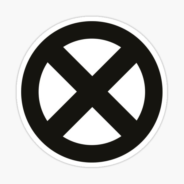 "X Logo" Sticker for Sale by haxamin | Redbubble