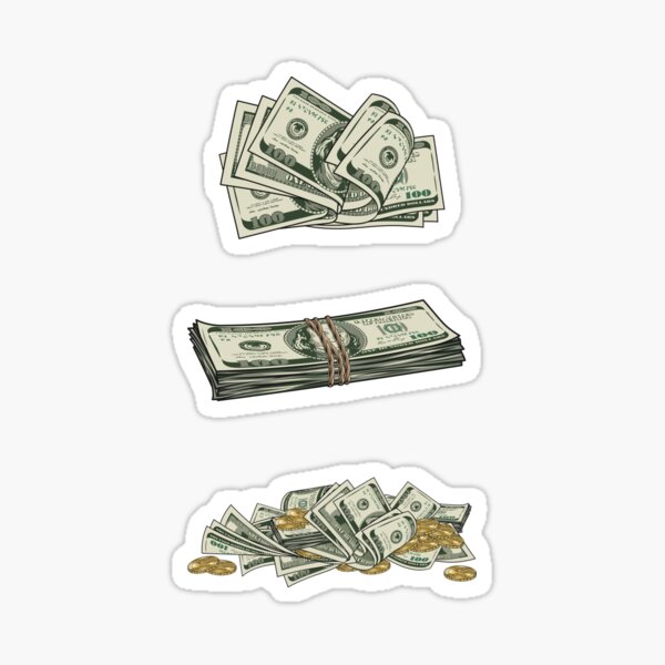 "Money Lovers Pack Stickers" Sticker by Milexy | Redbubble
