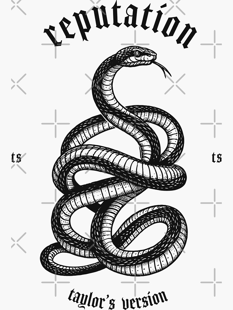 "reputation TV snake" Sticker for Sale by sparaticart | Redbubble
