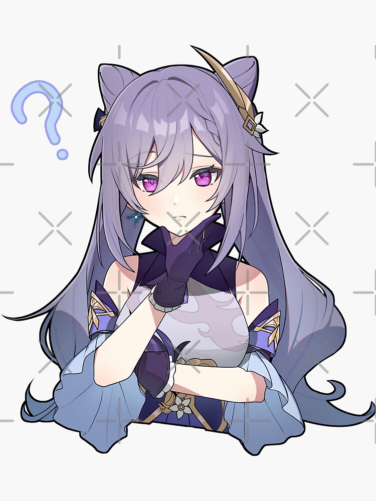 "Keqing Sticker" Sticker for Sale by xEMIYA | Redbubble