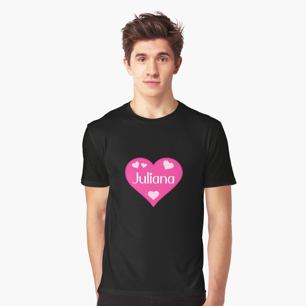 "Juliana Name Pink Heart " Sticker for Sale by jeallan | Redbubble