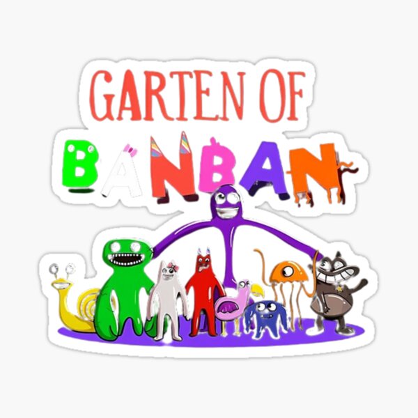 "garten of banban characters" Sticker for Sale by EcoInkSpace | Redbubble