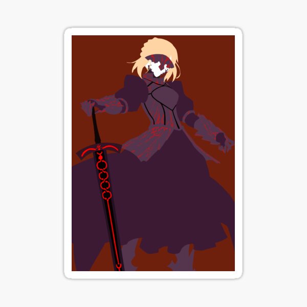 "Saber (Alter) (Stage 1)" Sticker for Sale by MordredPendragn | Redbubble