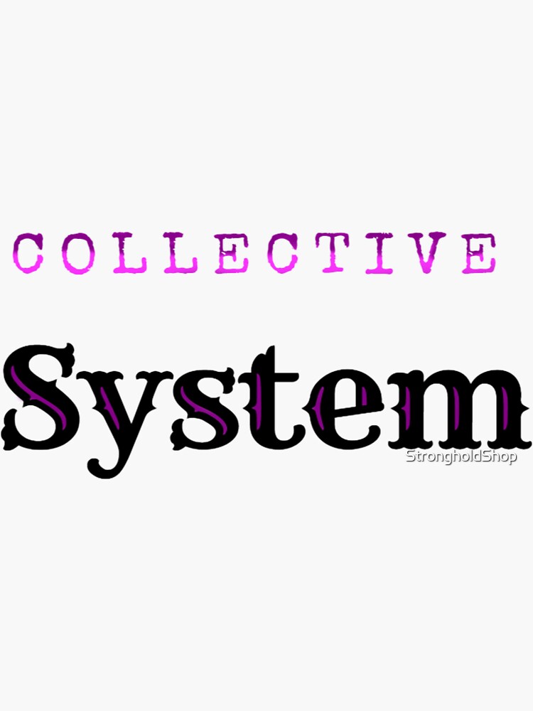 "Collective system - Double Pink " Sticker for Sale by StrongholdShop ...
