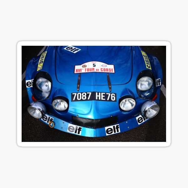 "Alpine A110 shades of blue - Nose" Sticker by remos | Redbubble