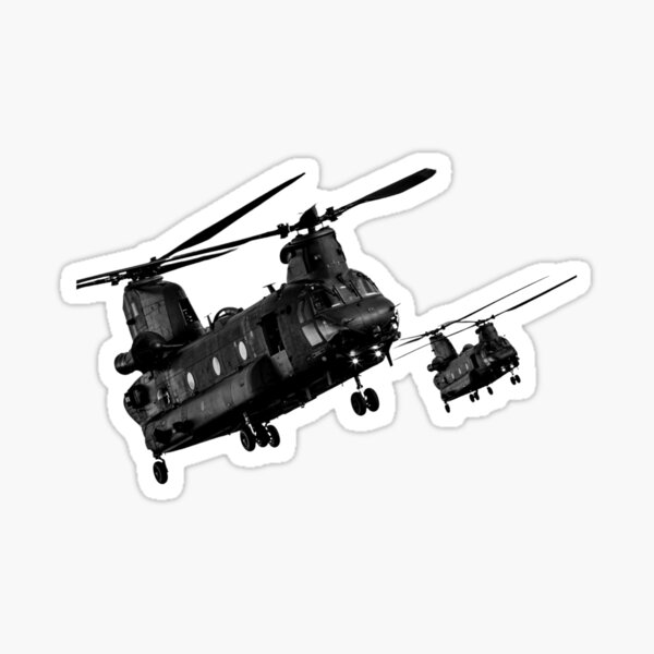 "Chinook Helicopter" Sticker for Sale by Anthony Hiorns | Redbubble