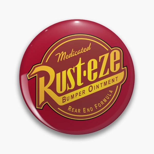 "Rust-eze Logo" Pin for Sale by KLloydPhotos | Redbubble