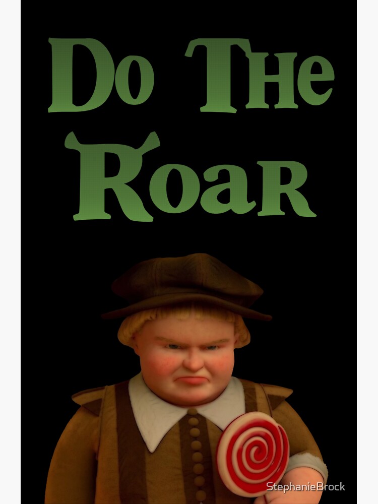 "Do The Roar Black Background" Sticker for Sale by StephanieBrock ...