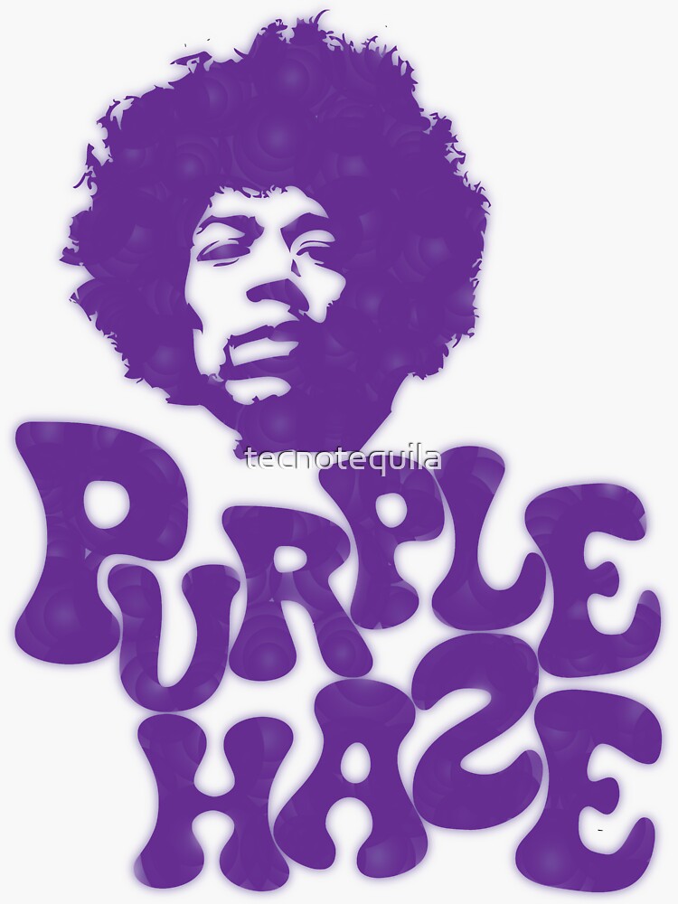 "purple haze" Sticker by tecnotequila | Redbubble