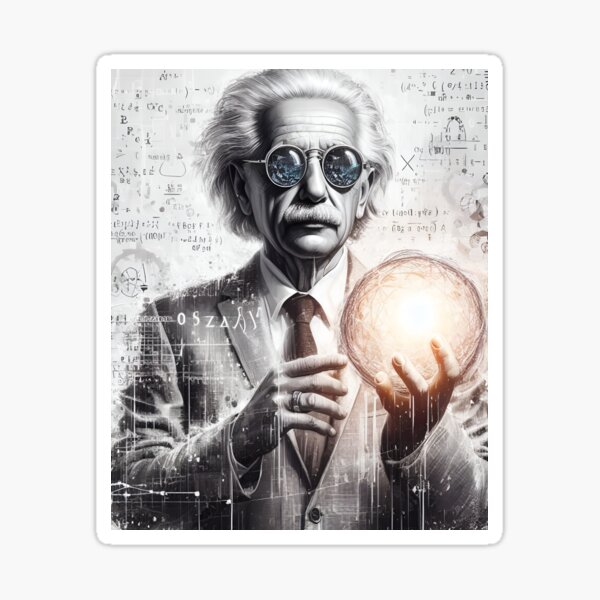 "Albert Einstein" Sticker for Sale by sevenmountains | Redbubble