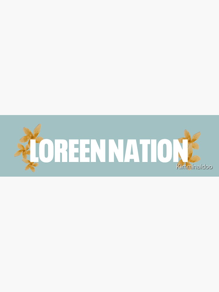 "loreen nation logo" Sticker for Sale by Kimminaidoo | Redbubble