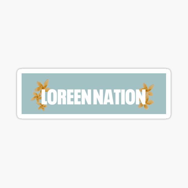 "loreen nation logo" Sticker for Sale by Kimminaidoo | Redbubble