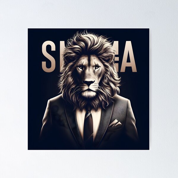 "Sigma Lion" Poster for Sale by deadlock41 | Redbubble