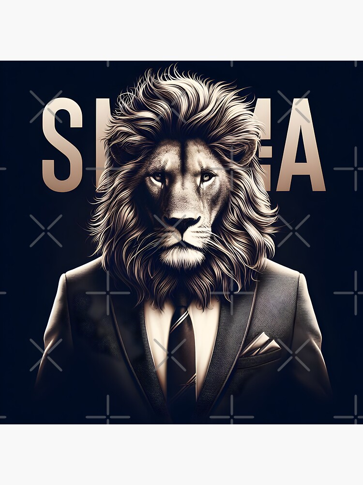 "Sigma Lion" Sticker for Sale by deadlock41 | Redbubble