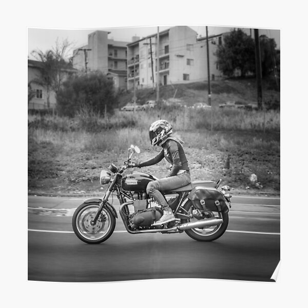 Biker Chick Posters | Redbubble