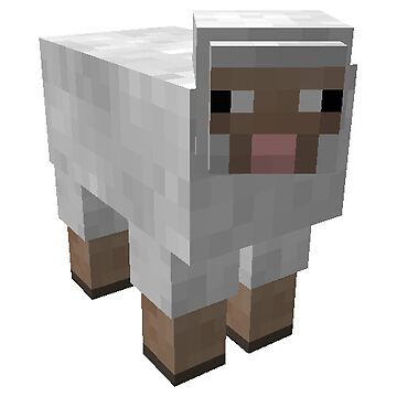 "Sheep minecraft sticker" Sticker for Sale by HongJoongsWig | Redbubble