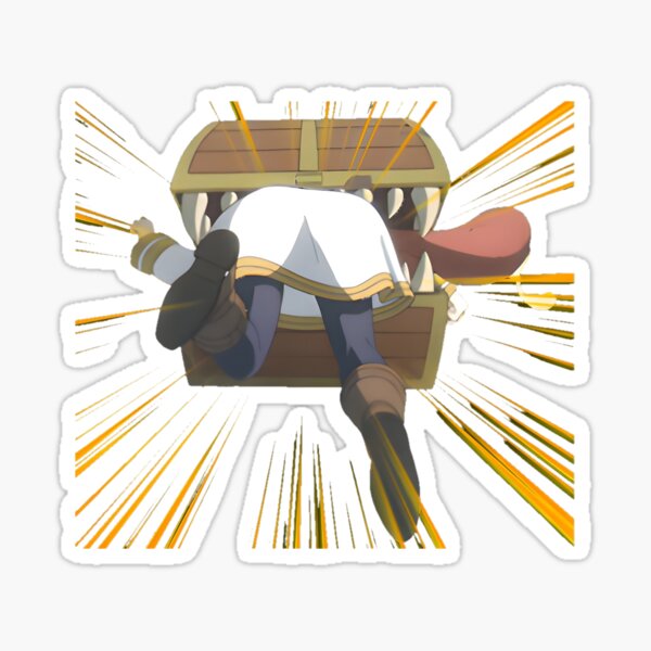 "Frieren beyond journey's end stuck in chest" Sticker for Sale by AKR ...