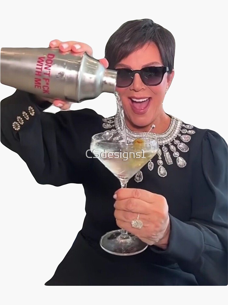 "Kris Jenner Iconic" Sticker for Sale by CSdesigns1 | Redbubble