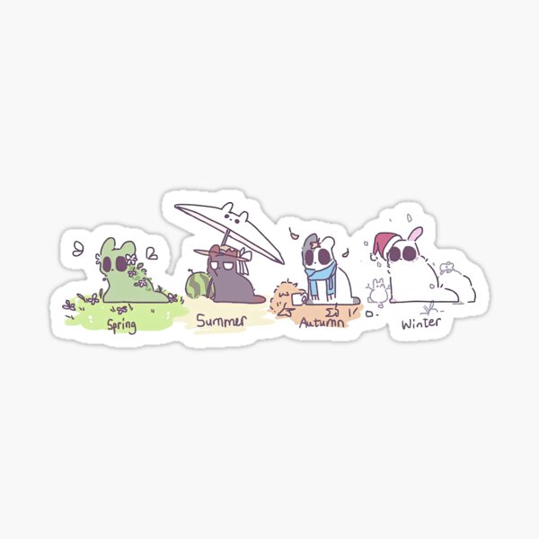 "slugcat - rain world cute" Sticker for Sale by HughIeas | Redbubble