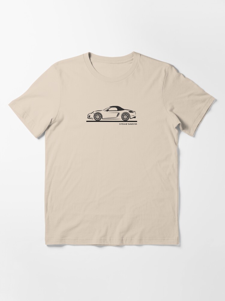 "Porsche 981 Boxster Top Up Black" T-shirt for Sale by azoid ...