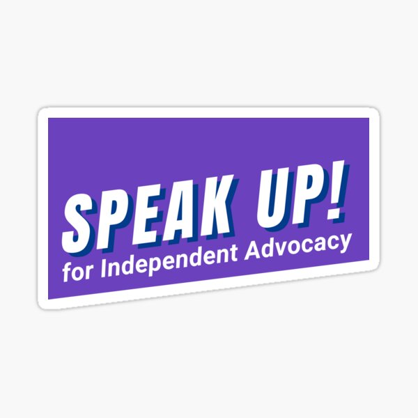 "Speak Up!" Sticker for Sale by Disability Australia | Redbubble