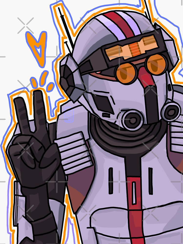 "Tech - The Bad Batch" Sticker for Sale by iamizzybusy | Redbubble