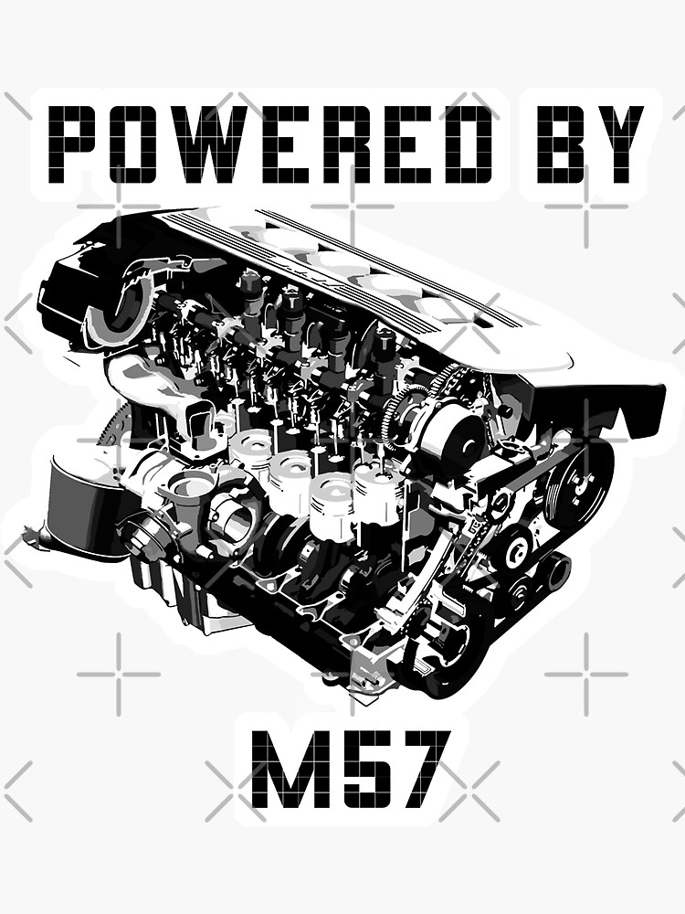 "M57 Engine (1998-2012)" Sticker for Sale by danielernestt | Redbubble