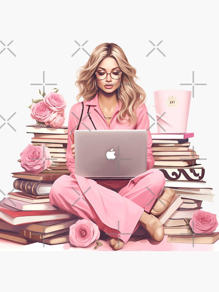 "working girl" Sticker for Sale by CampCreative3 | Redbubble