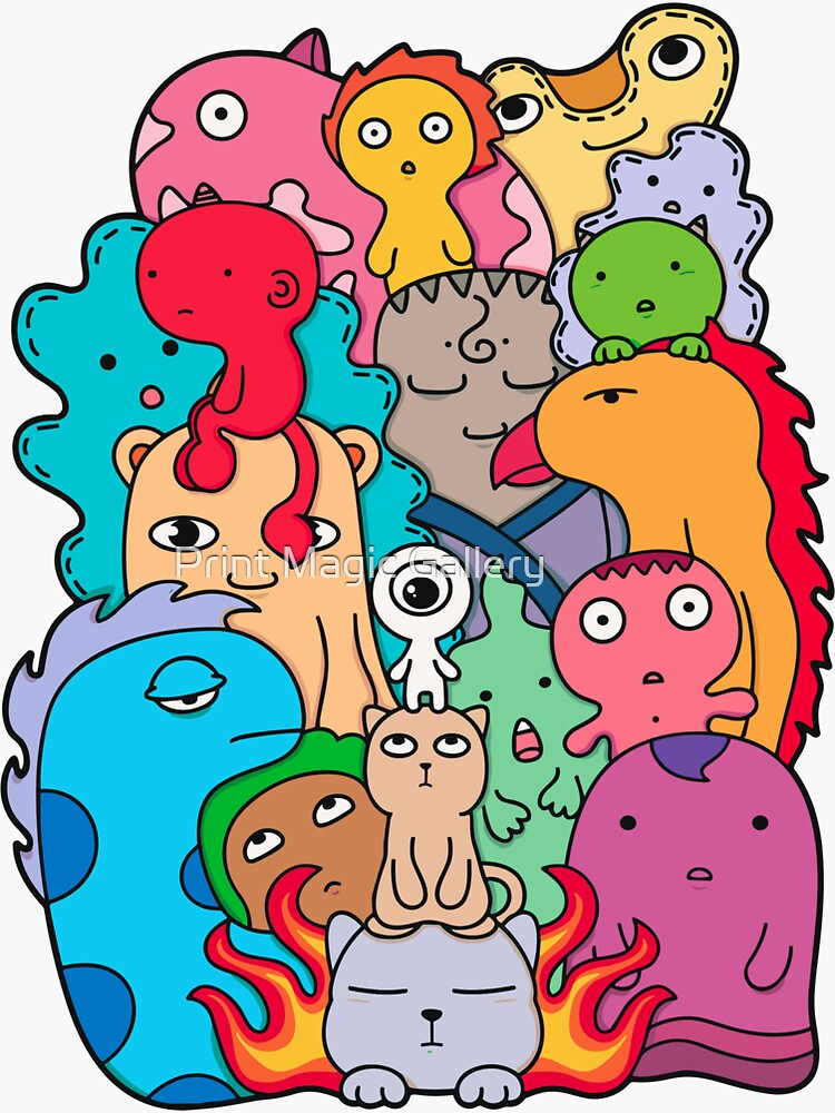 "Vexx Art" Sticker for Sale by PrintMagicGallery ⭐⭐⭐⭐⭐ | Redbubble