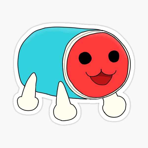 "Taiko No Tastujin Don-Chan" Sticker for Sale by InvaderWylie | Redbubble
