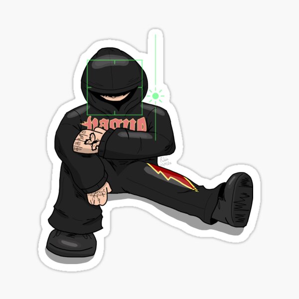 "strangehuman" Sticker by RubenGaldona | Redbubble